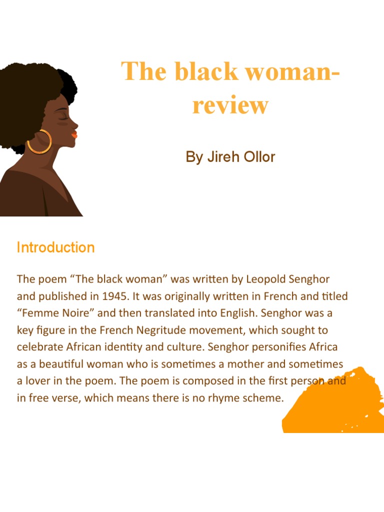 Analysis of "The Black Woman" Poem | PDF | Poetry
