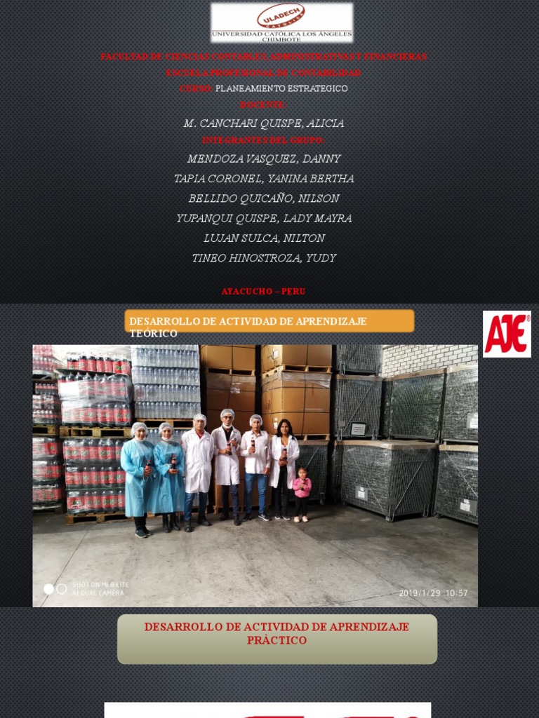 Diapositiva - de - Planeamiento - Estrategico Ajeper | PDF | Economias