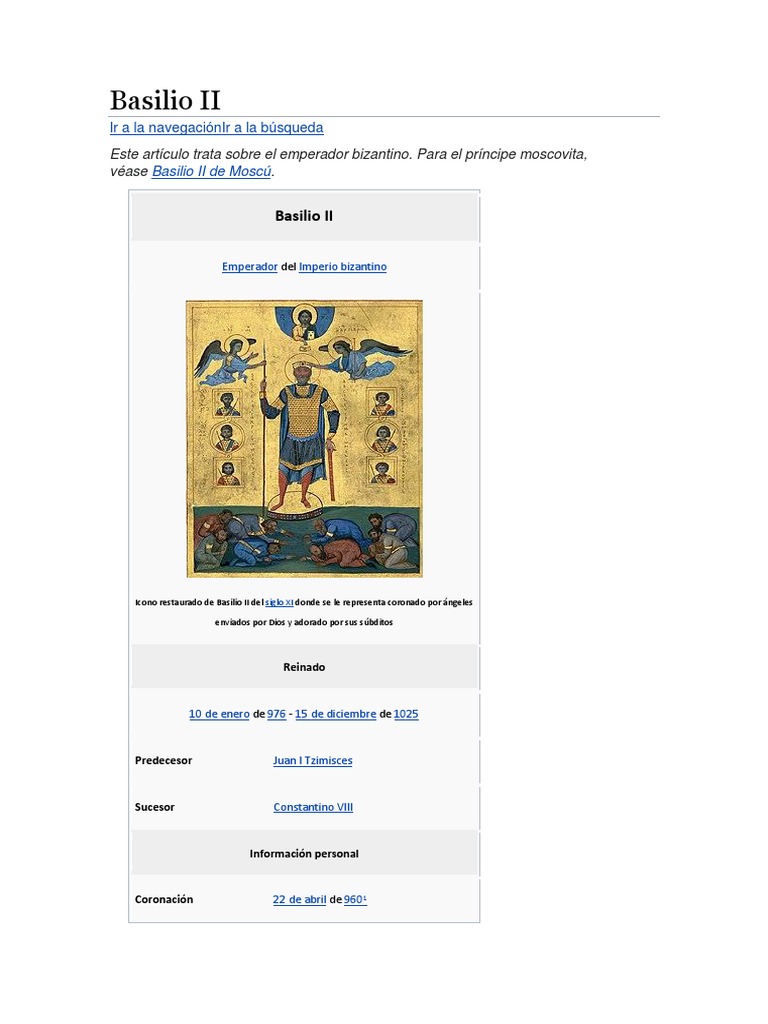 Basilio II | PDF | imperio Bizantino