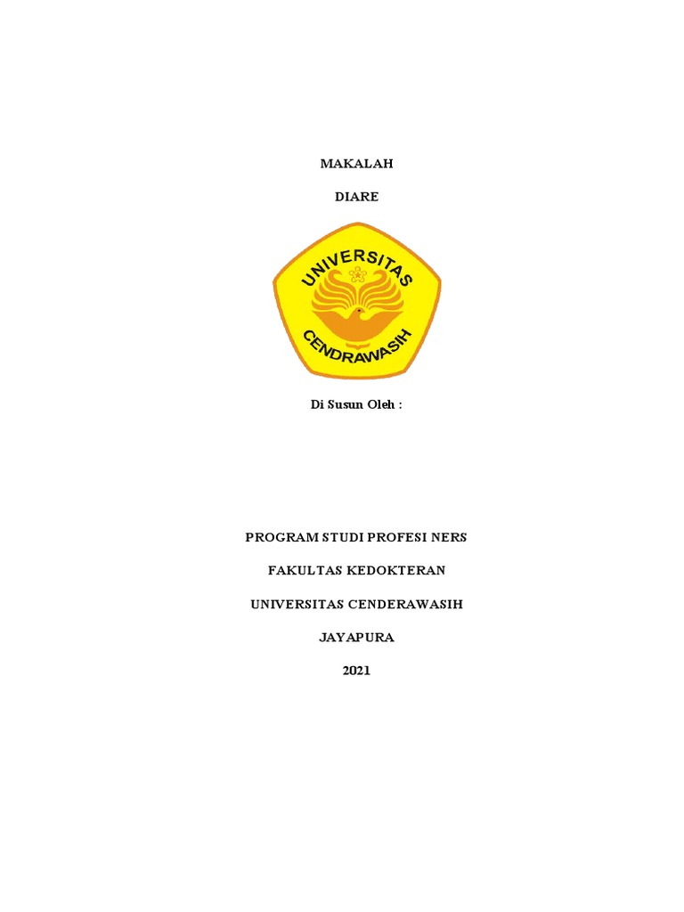 Bab 1 & 2 Laporan Makalah Diare | PDF