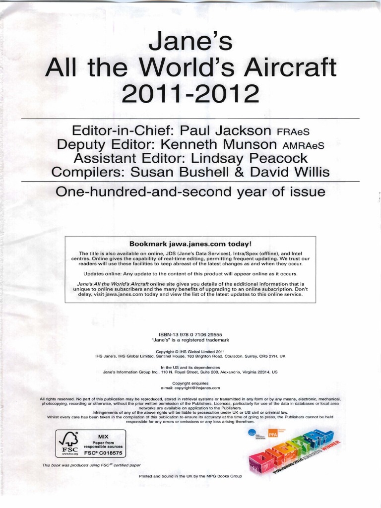 Jane.s All The Worlds Aircraft 2011-2012 | PDF | Aircraft ...