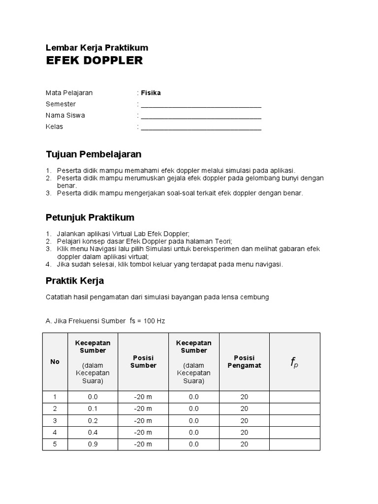 Lembar Kerja - Lampiran | PDF