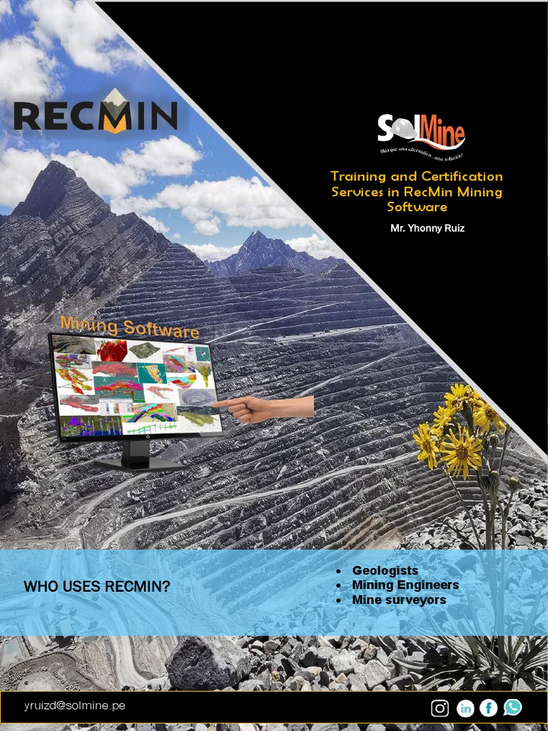 Training and Certification Services in Recmin Mining Software | PDF ...