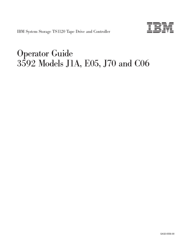 3592 Operator Guide | PDF | Operating System | Computer Data