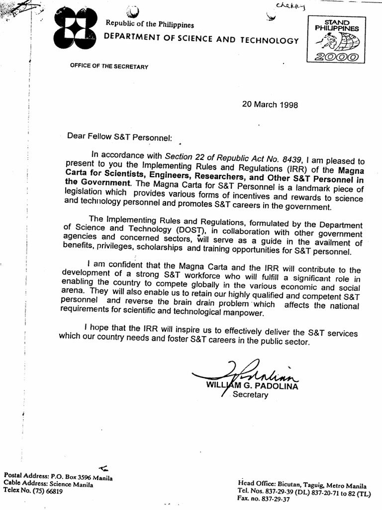 RA No. 8439 IRR | PDF