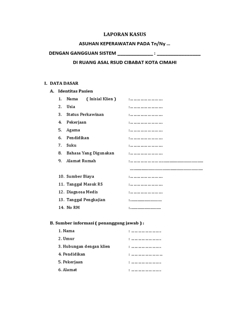 Laporan Kasus KMB | PDF