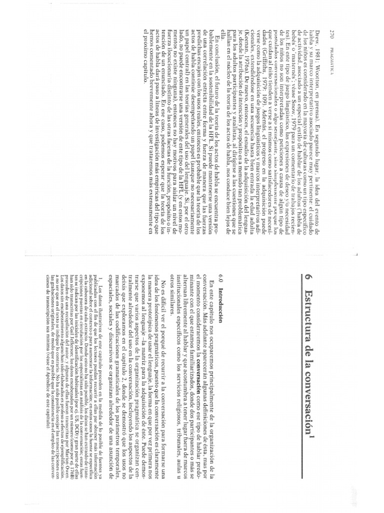 Estructura de La Conversación - Levinson | PDF