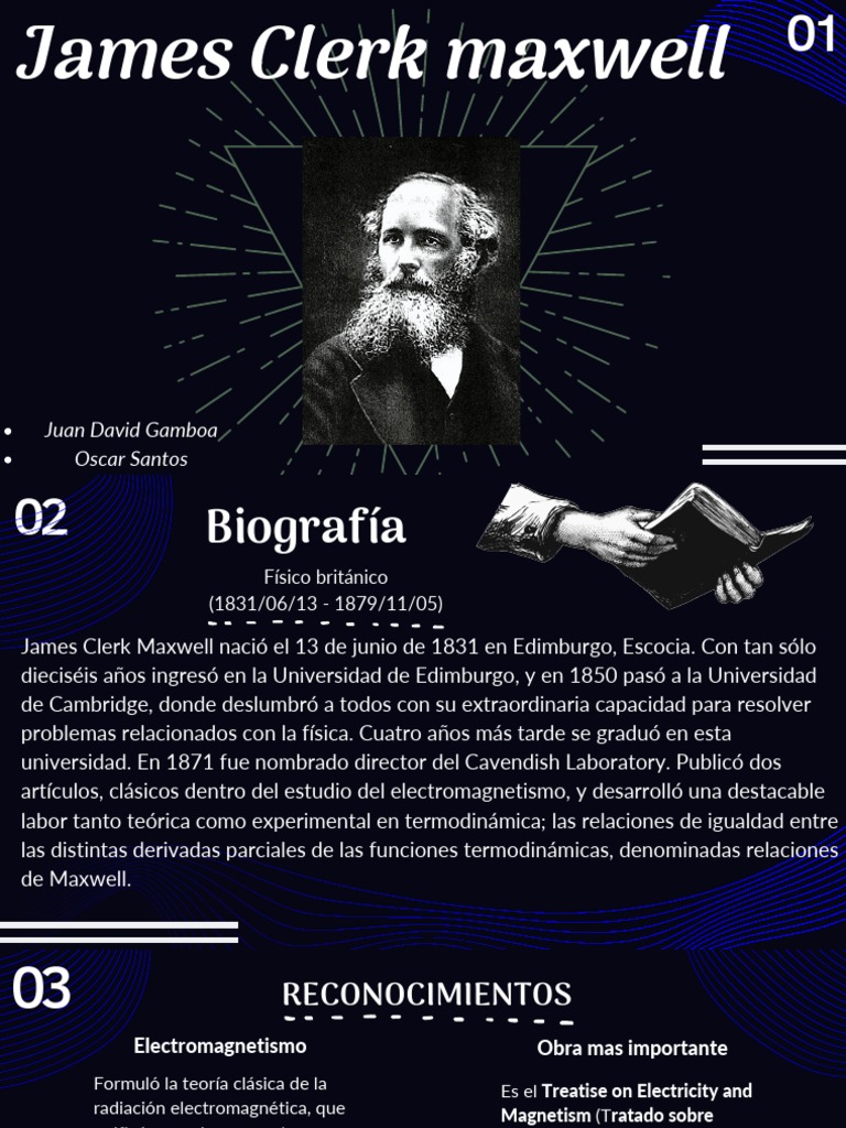 James Clerk Maxwell - Exposición Fisica | PDF | James Clerk Maxwell ...