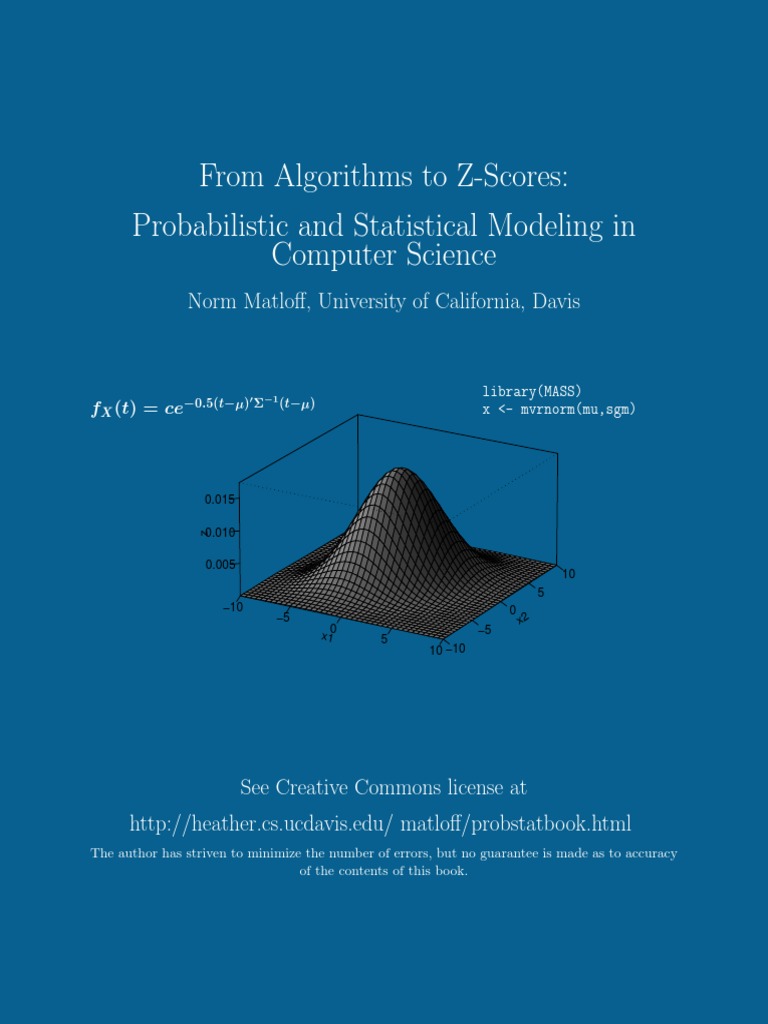From Algorithms To ZScores SHORT | PDF | Probability Distribution ...