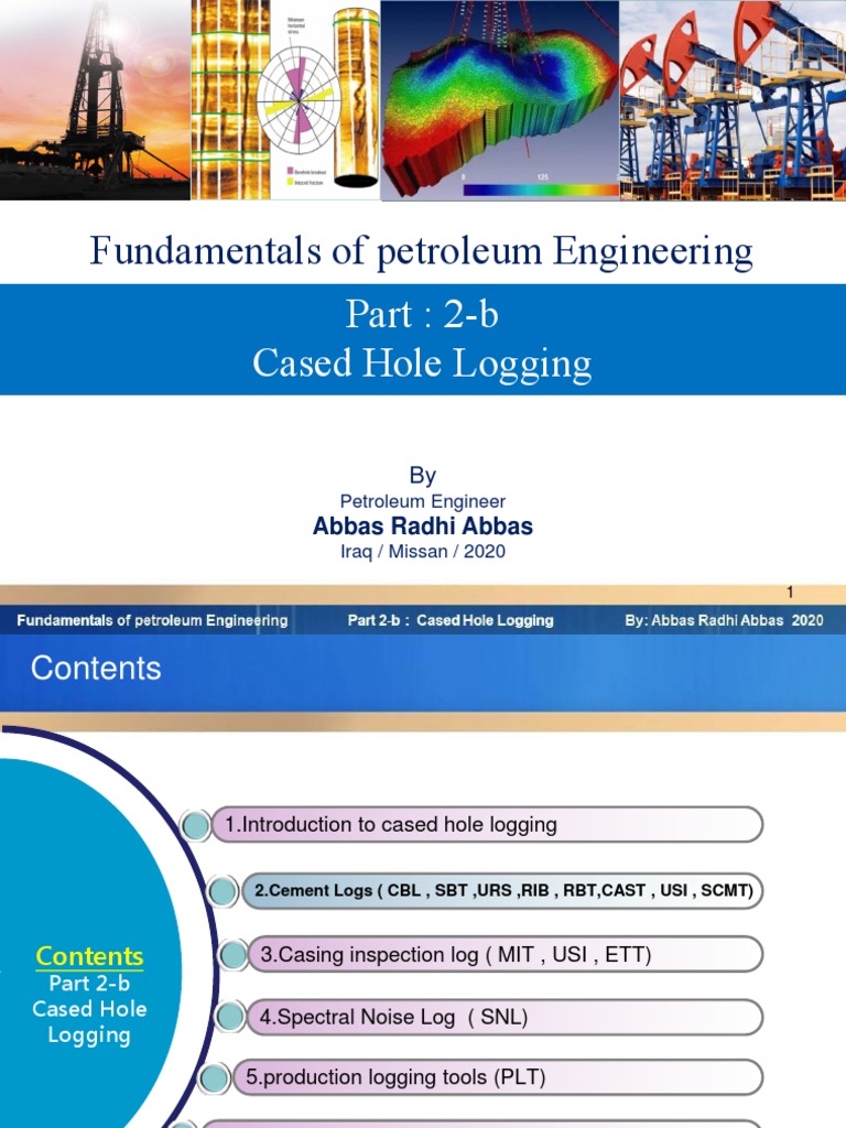 Part (2-b) - Fundamentals of Cased Hole Logging-Abbas Radhi 2020 | PDF | Flow Measurement ...