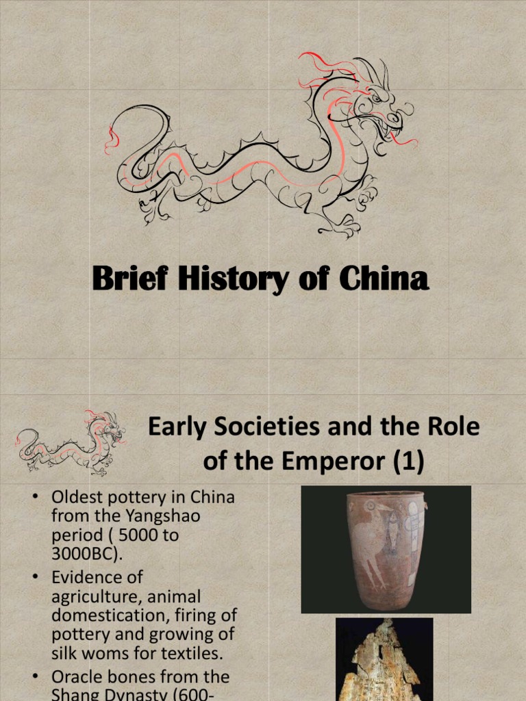Brief History of China | PDF | Emperor Of China | China