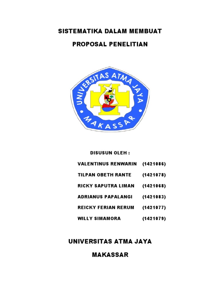 Sistematika Proposal | PDF