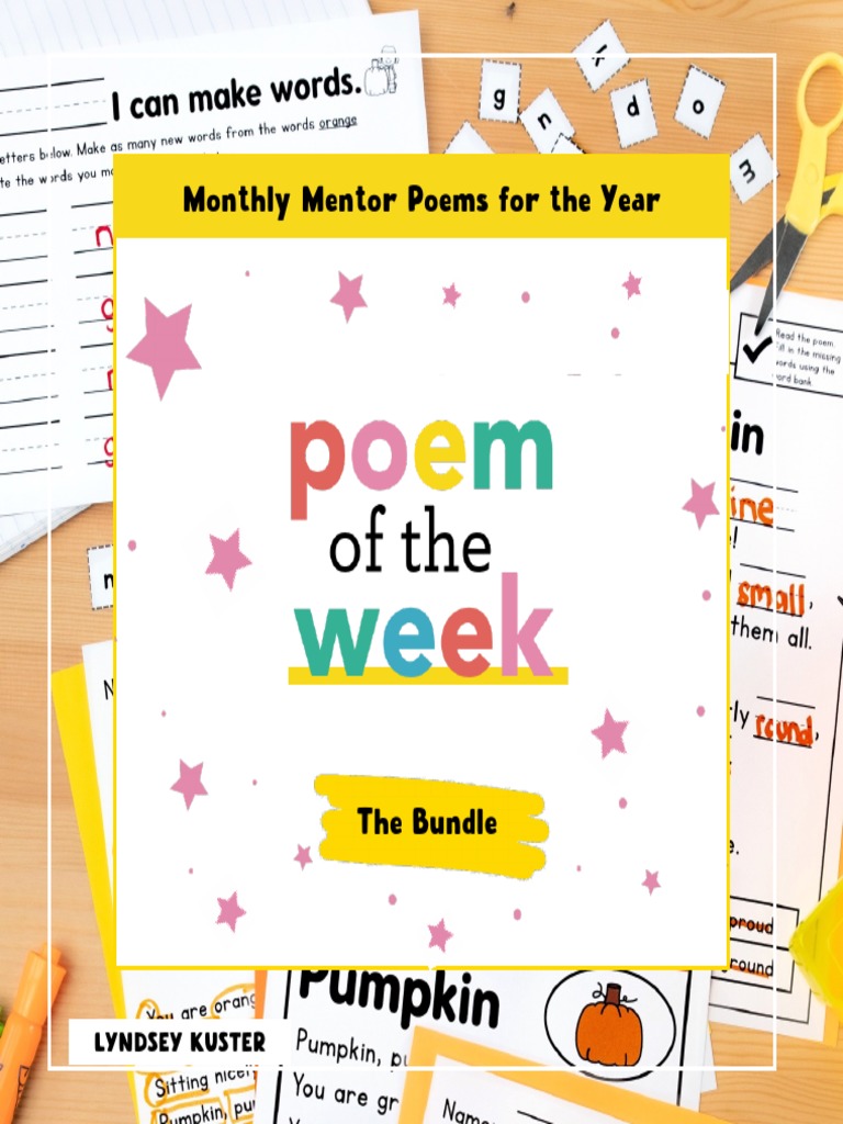 Monthly Mentor Poems For The Year: Lyndsey Kuster | PDF | Phonics | Poetry