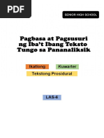 Halimbawa NG Tekstong Prosidyural | PDF