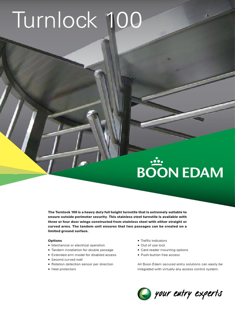 Rbei-En Pds Turnlock 100 | PDF | Access Control | Equipment