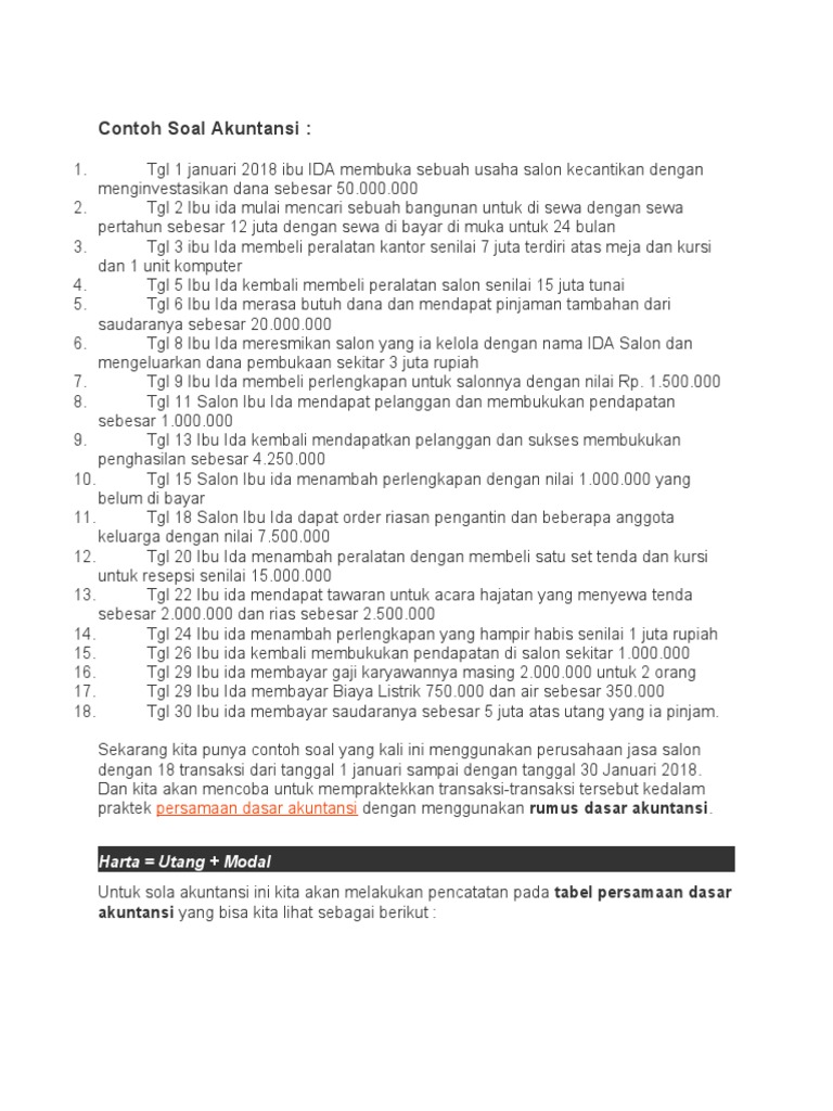 Contoh Soal PDA | PDF