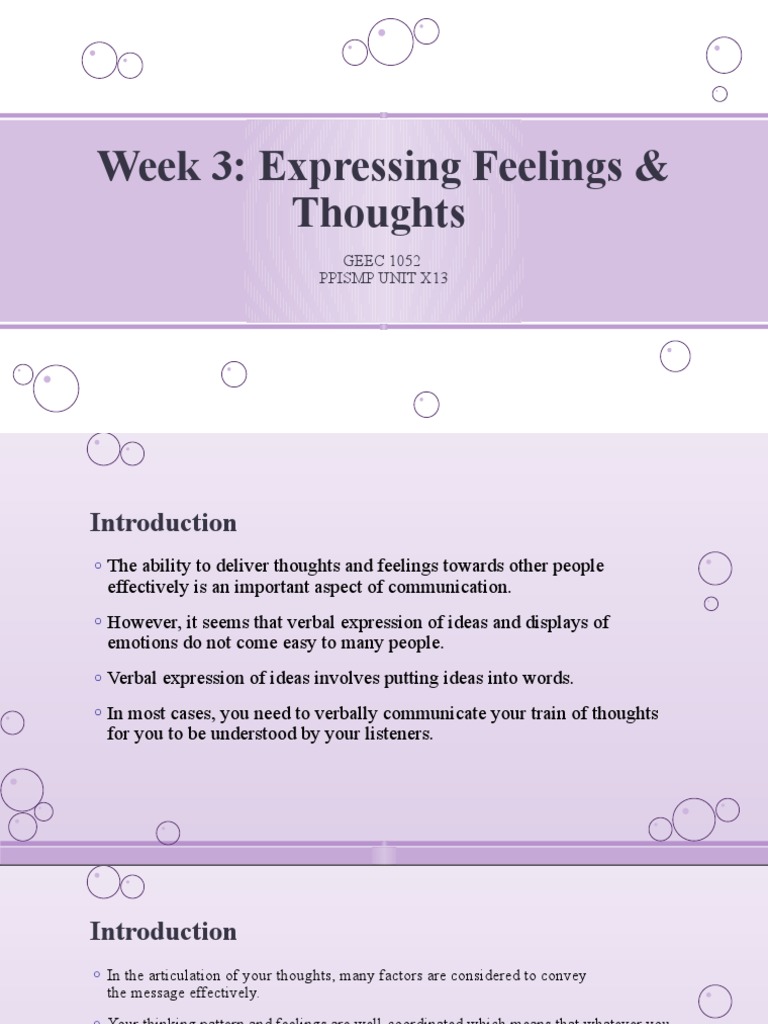 Effective Ways to Express Feelings | PDF | Feeling | Emotions