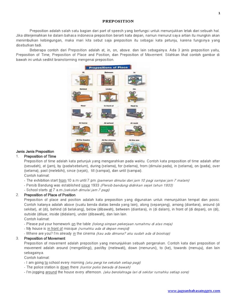 PREPOSITION | PDF