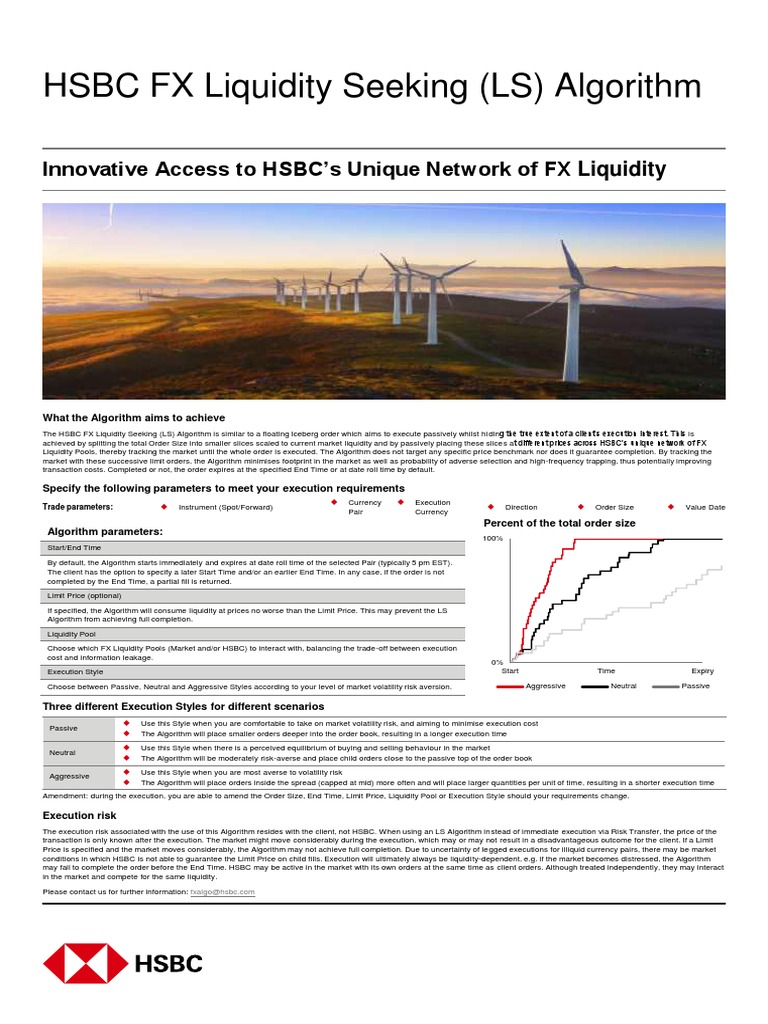 HSBC FX Liquidity Seeking (LS) Algorithm | PDF | Market Liquidity | Hsbc