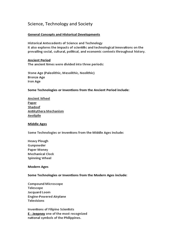 Science and Technology | PDF | Science | Science, Technology ...