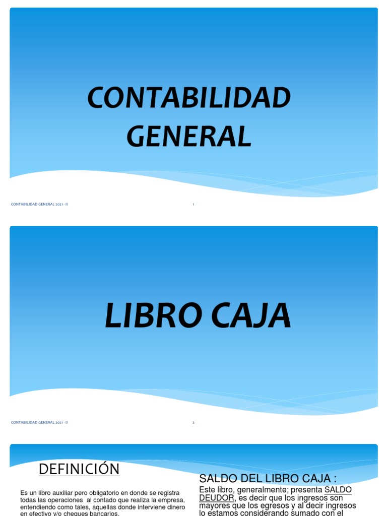 Guía del Libro Caja para Empresas | PDF | Contabilidad | Bancos