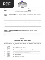 Esp Grade3 Activity Sheets | PDF