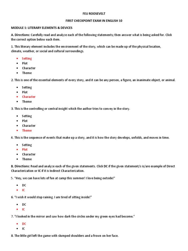 English 10 First Cpe 2021-2022 | PDF | Art