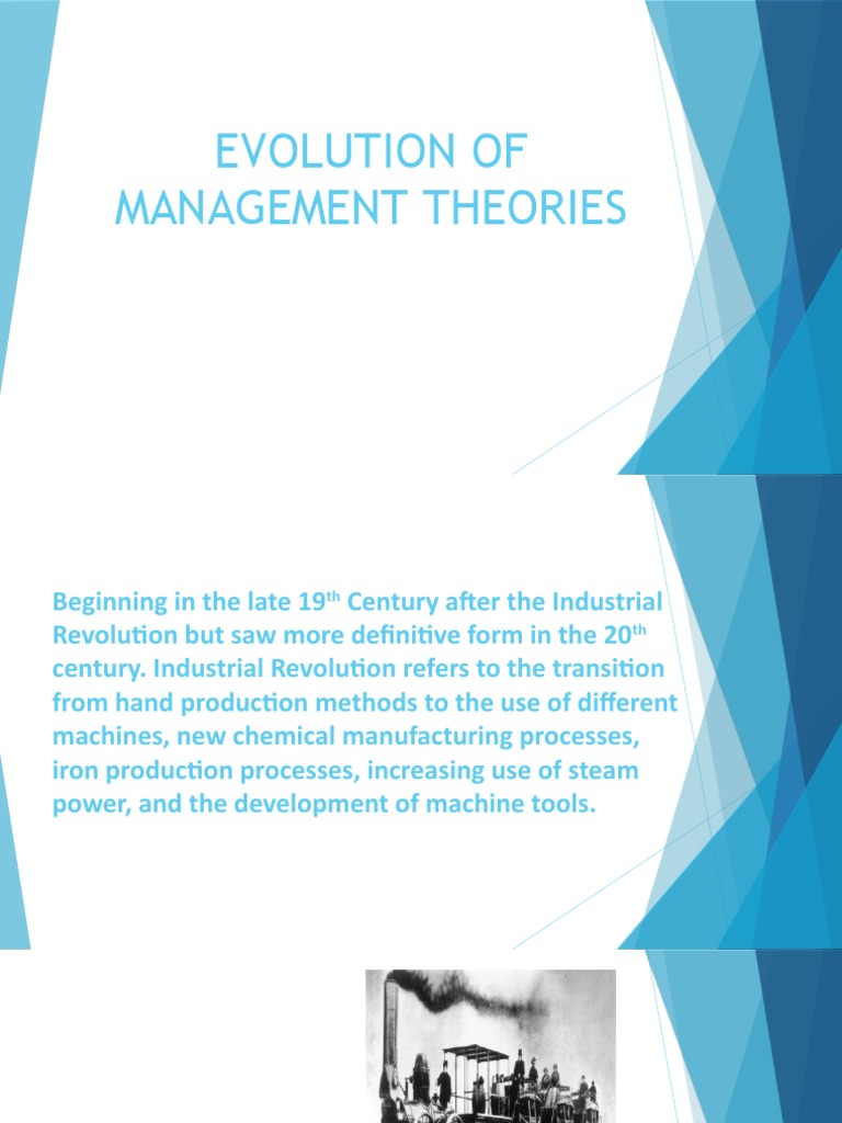 Evolution of Management Theories | PDF | Strategic Planning | Science