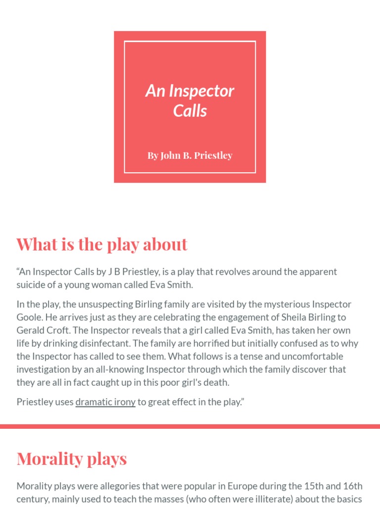 An Inspector Calls | PDF