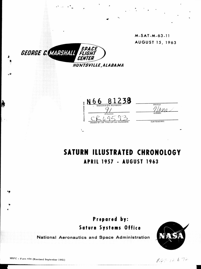 Saturn Illustrated Chronology, April 1957 - August 1963 | PDF | Saturn ...