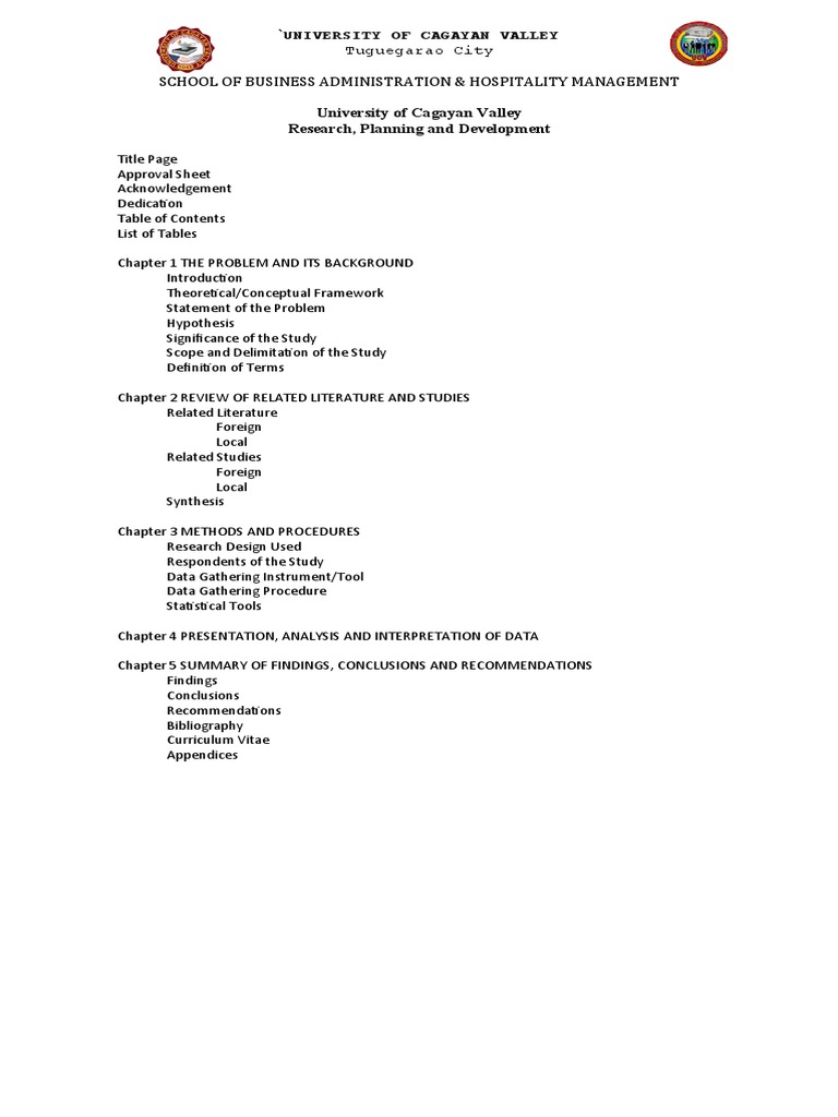 UCV Research Format | PDF