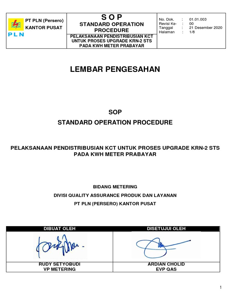 SOP Pelaksanaan KCT | PDF