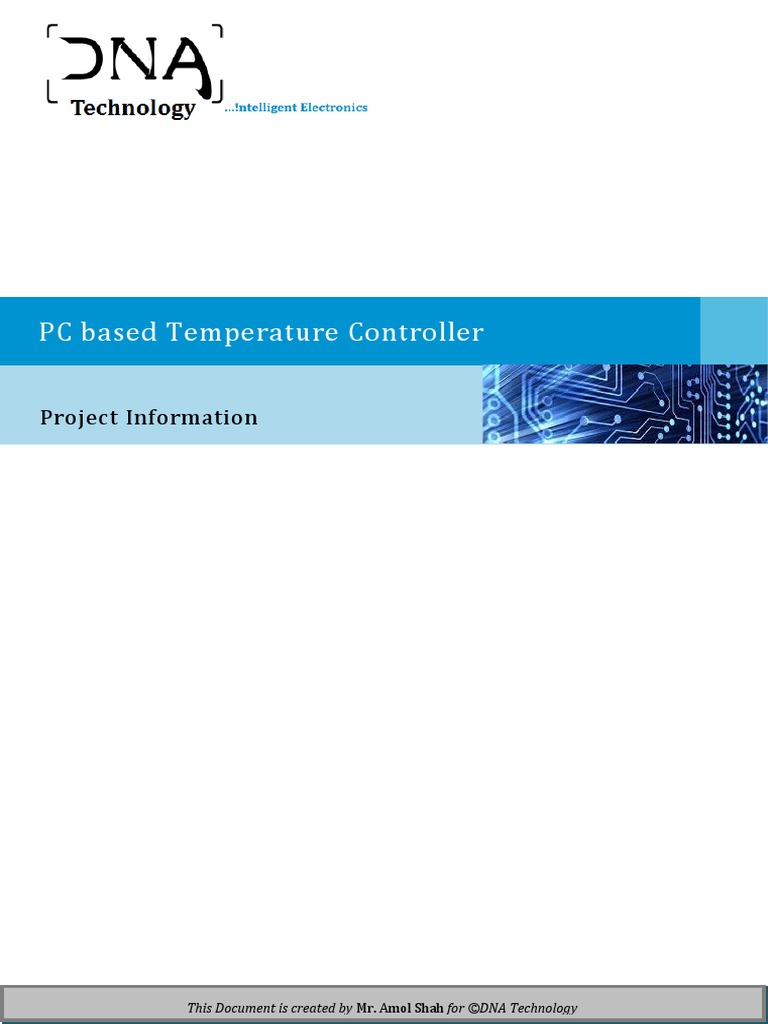 PC Based Temperature Controller | PDF | Rectifier | Teaching Mathematics