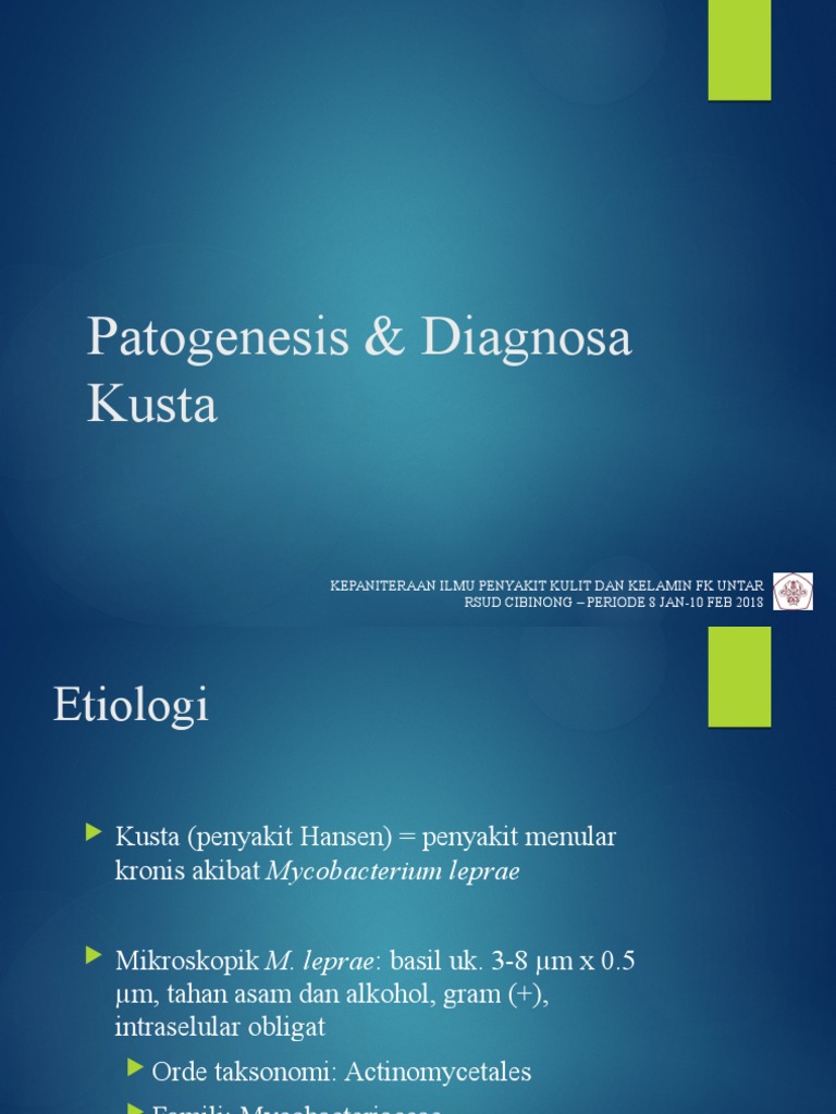 Patogenesis & Diagnosa Kusta | PDF