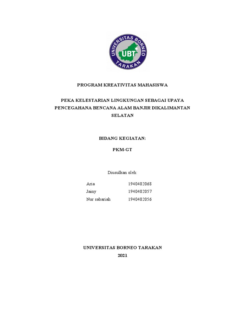 Perbaikan Proposal PKM Kel.9 | PDF