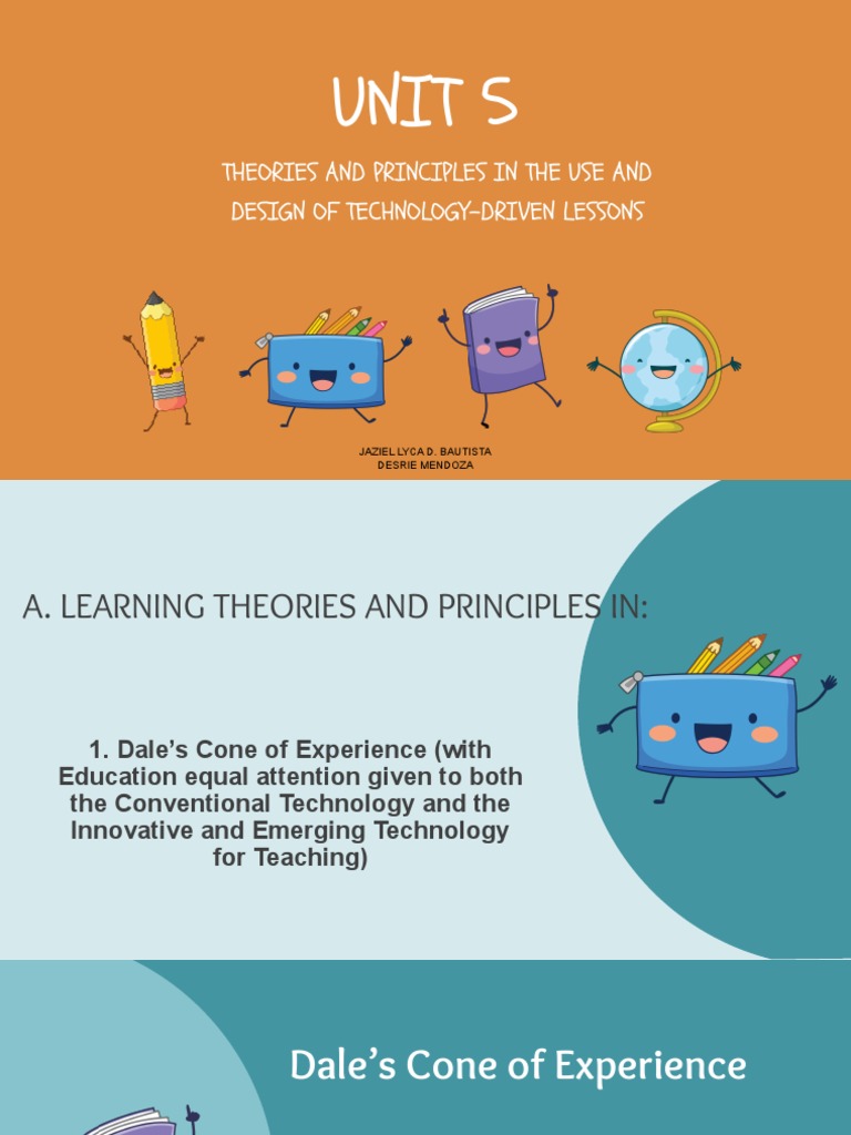 Theories and Principles in The Use and Design of Technology-Driven ...