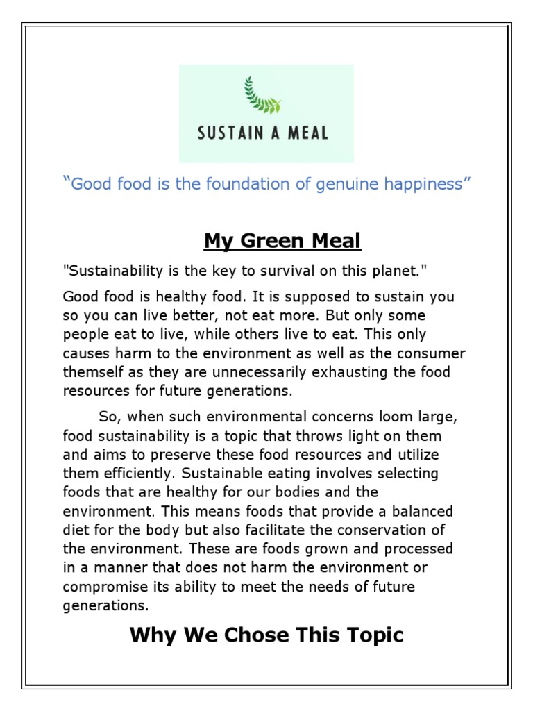 Eumind Green Meal Introduction Final | PDF | Self-Improvement | Lifestyle