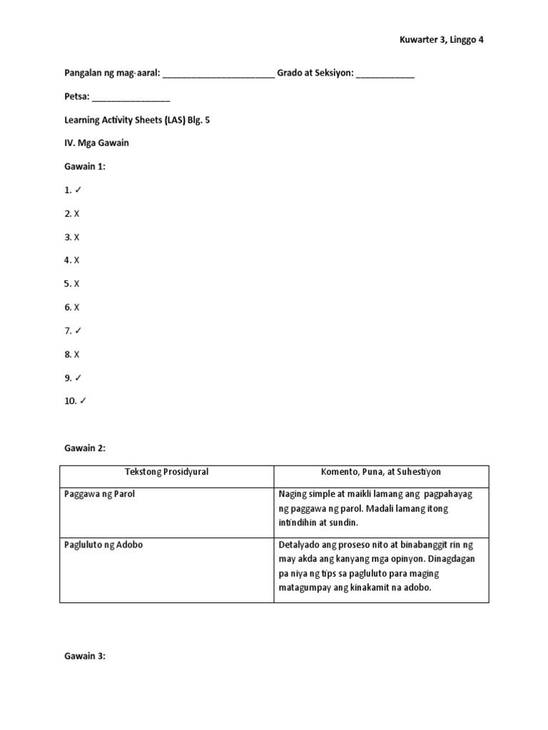Week4 Filipino | PDF