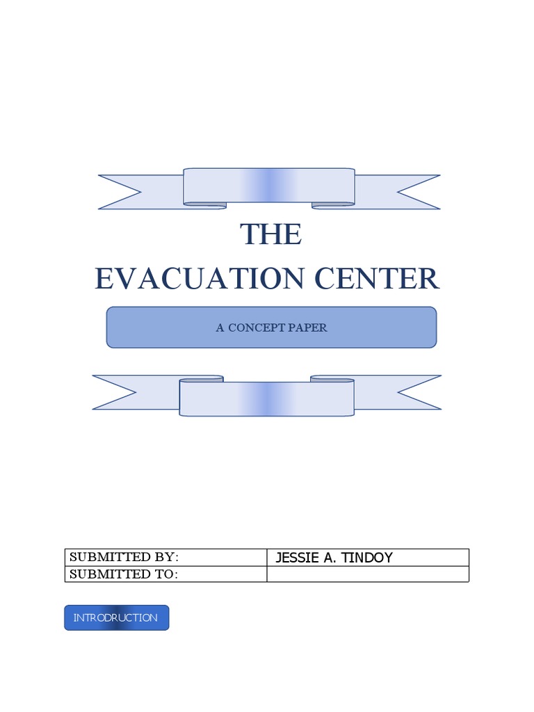 Concept Paper Evacuation Center | PDF | Meteorology | Tropics