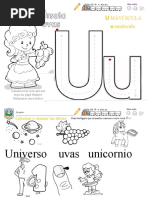 Actividades para aprender la vocal U | PDF | Artes del Lenguaje y ...