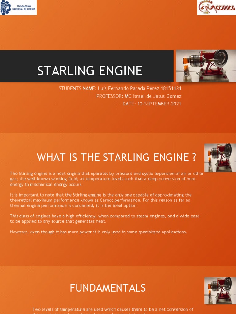 Starling Engine | PDF | Engines | Heat