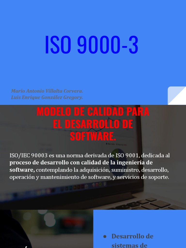Iso 9000-3 | PDF | Calidad (comercial) | Software