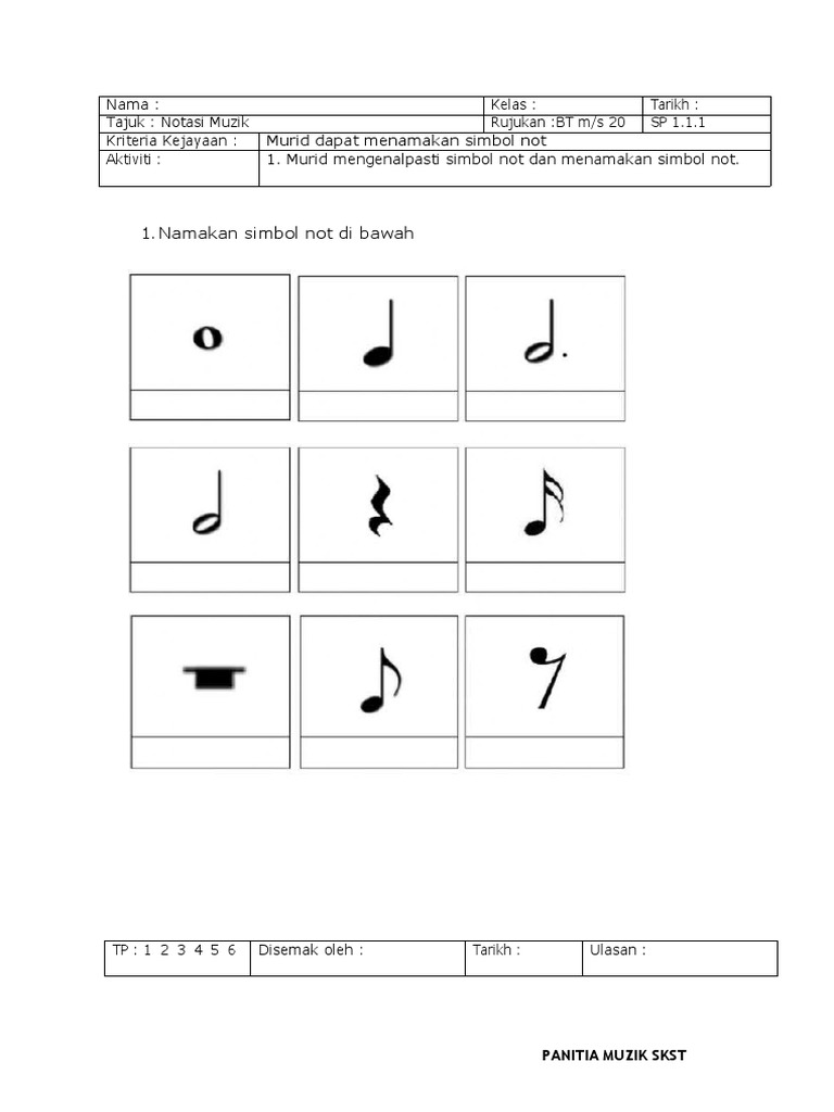 Modul Muzik Tahun 4 Set 1 | PDF