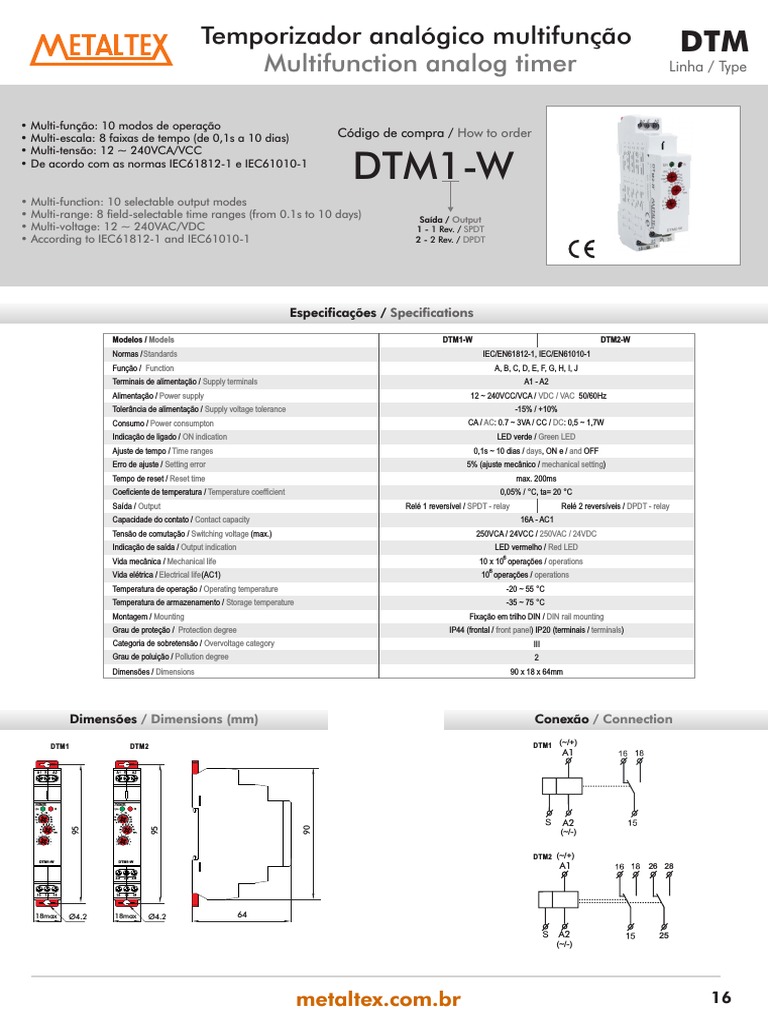 DTM | PDF | Engenharia Elétrica | Eletricidade