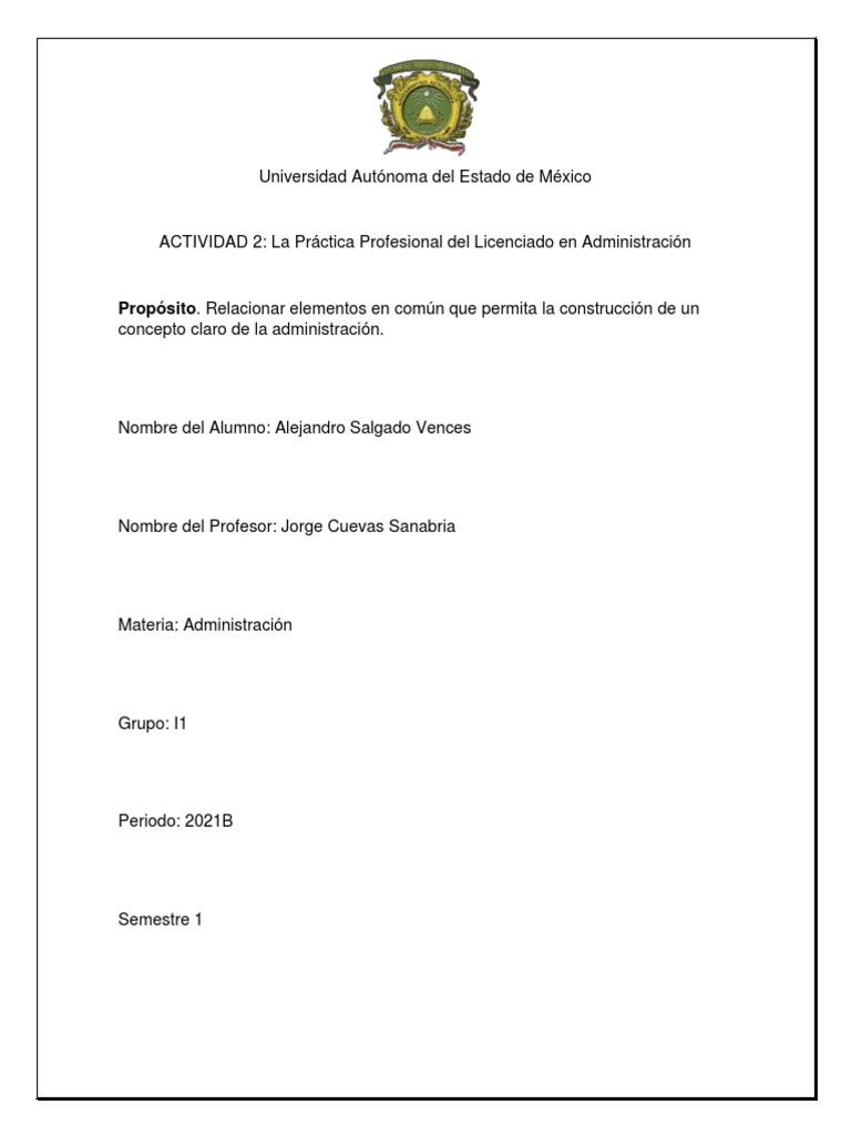 Propósito. Relacionar Elementos en Común Que Permita La Construcción de ...