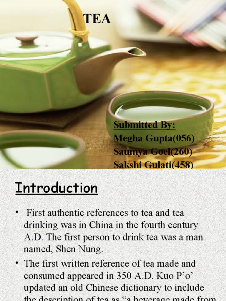 An Overview of the Global Tea Industry: Production, Consumption ...