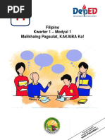 Module Sa Malikhaing Pagsusulat | PDF