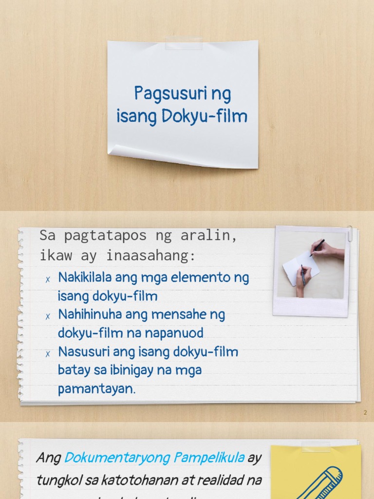 Aralin 6-Pagsusuri NG Isang Dokyu-Film | PDF