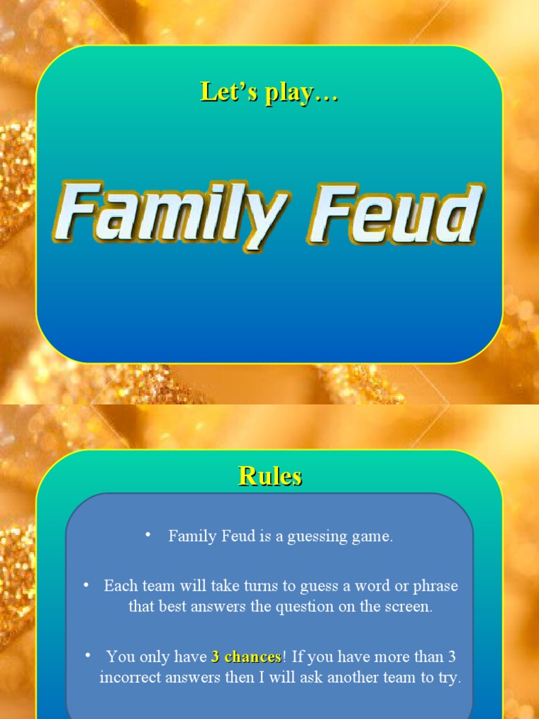 Family Feud | PDF
