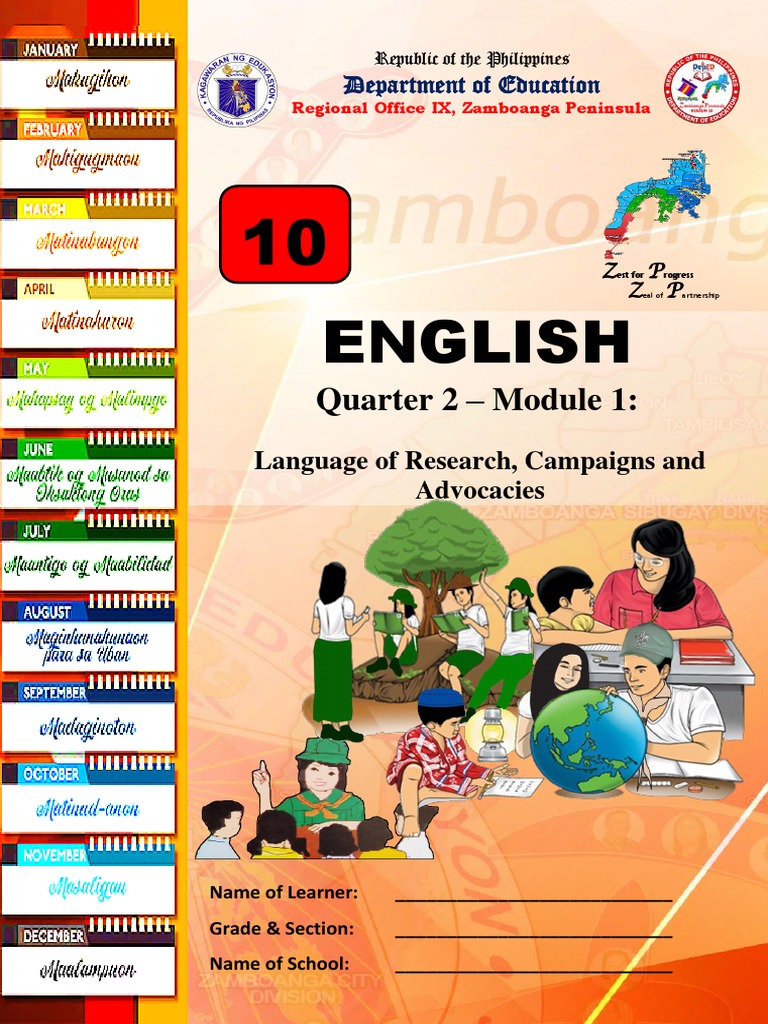 English: Quarter 2 - Module 1 | PDF | Disability | Social Media